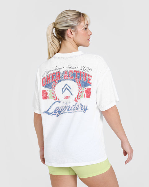Legendary Graphic Print T-Shirt - White | Oner Active AU & NZ