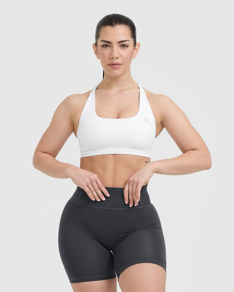 Square Neck Bra White | Oner Active AU & NZ