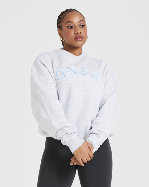 Light Grey Sweatshirt Women's - Oversize | Oner Active AU & NZ