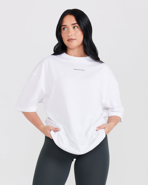 White Cotton T-Shirt Women's | Oner Active AU & NZ